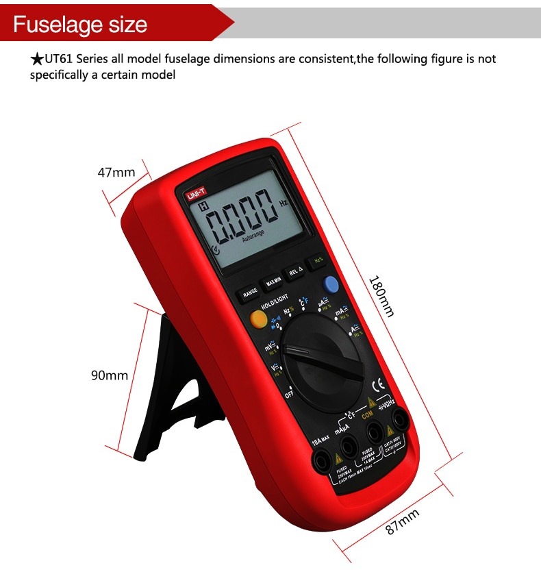 UNI-T UT61E High Reliability Digital Multimeter Meter PC Connect AC DC ...